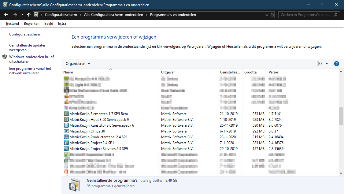 Schone installatie | Matrix Knowledge Base